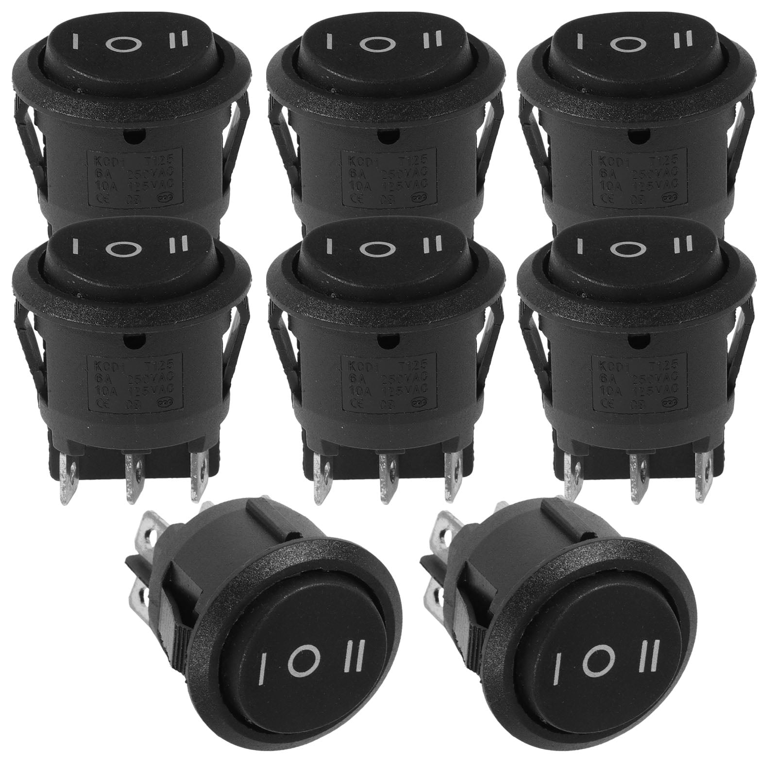 8 Pcs Rocker Switch The Switch Toggle Switch Replacement 3 Position ...