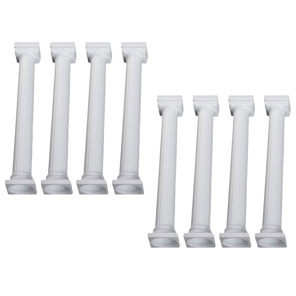 8 Pcs Roman Pillar Cake Stand Wedding Decor Plastic Pillars Stand Cake ...