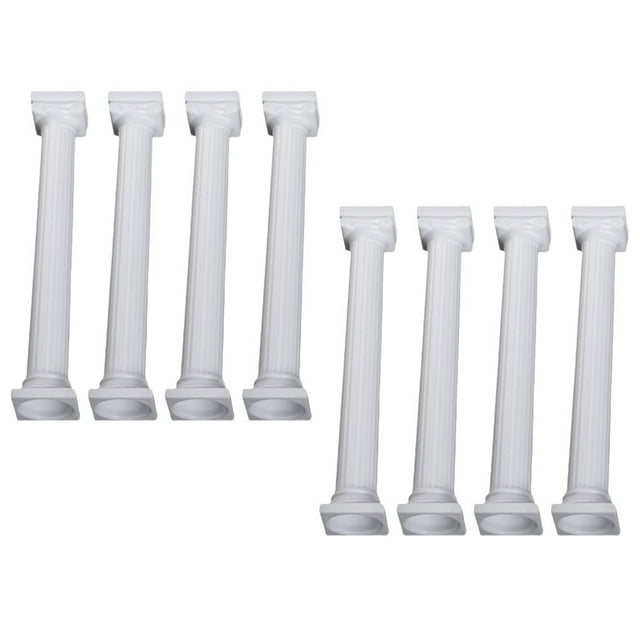 8 Pcs Roman Pillar Cake Stand Wedding Decor Plastic Pillars Stand Cake ...