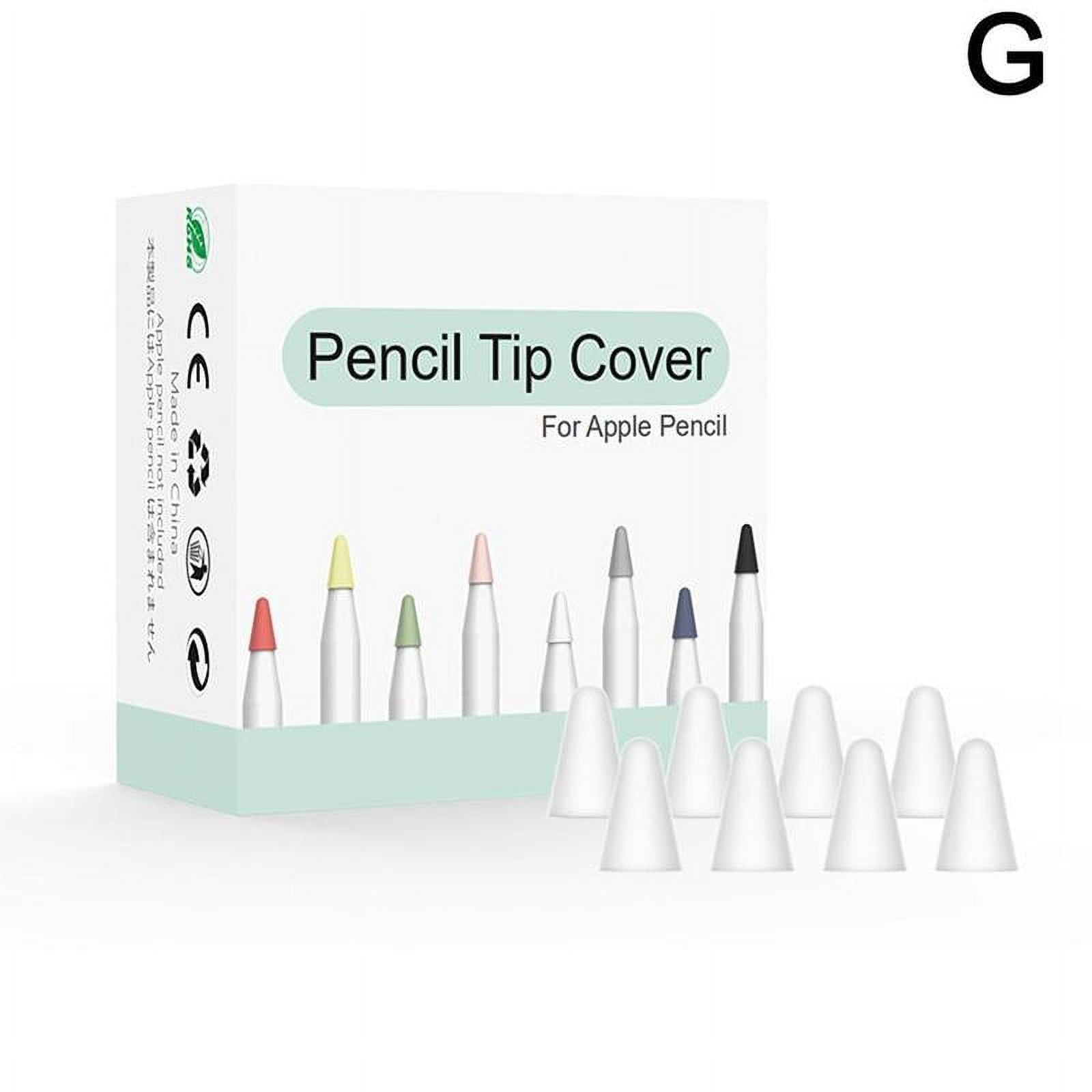 8 Pcs Rubber Smooth Pencil Tip Case Cover Nib Sleeve For Apple Pencil 1 ...