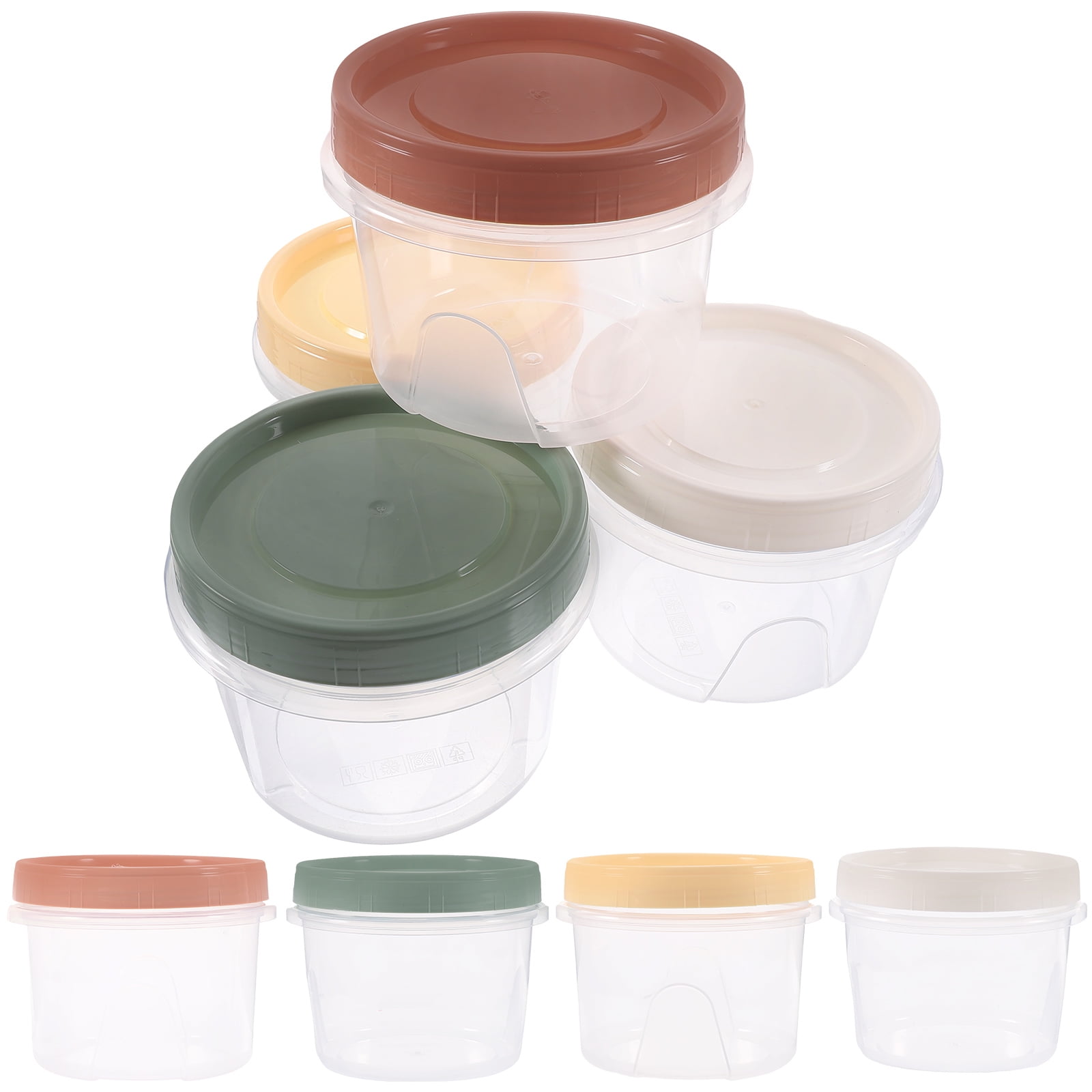 8 Pcs Salad Snacks Box Snackbox Plastic Storage Jars Food Cases ...