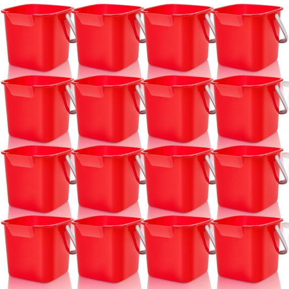 8 Pcs Sanitizing Bucket 3 Quart Cleaning Pail Small Detergent Square ...