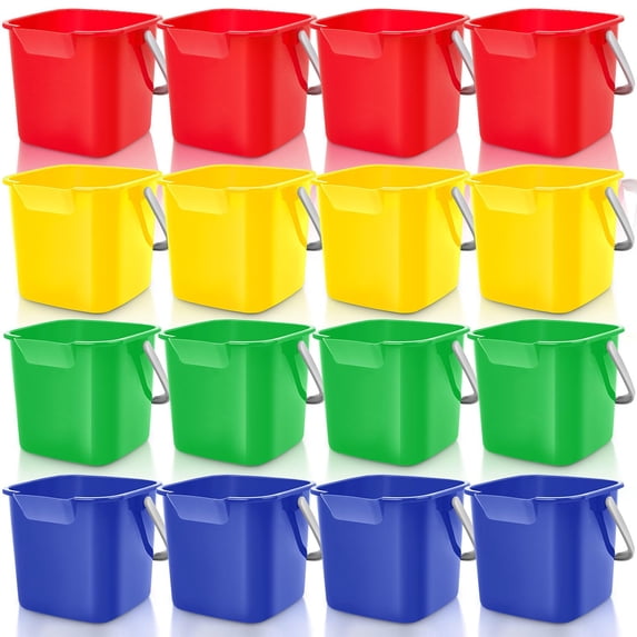 8 Pcs Sanitizing Bucket 3 Quart Cleaning Pail Small Detergent Square ...