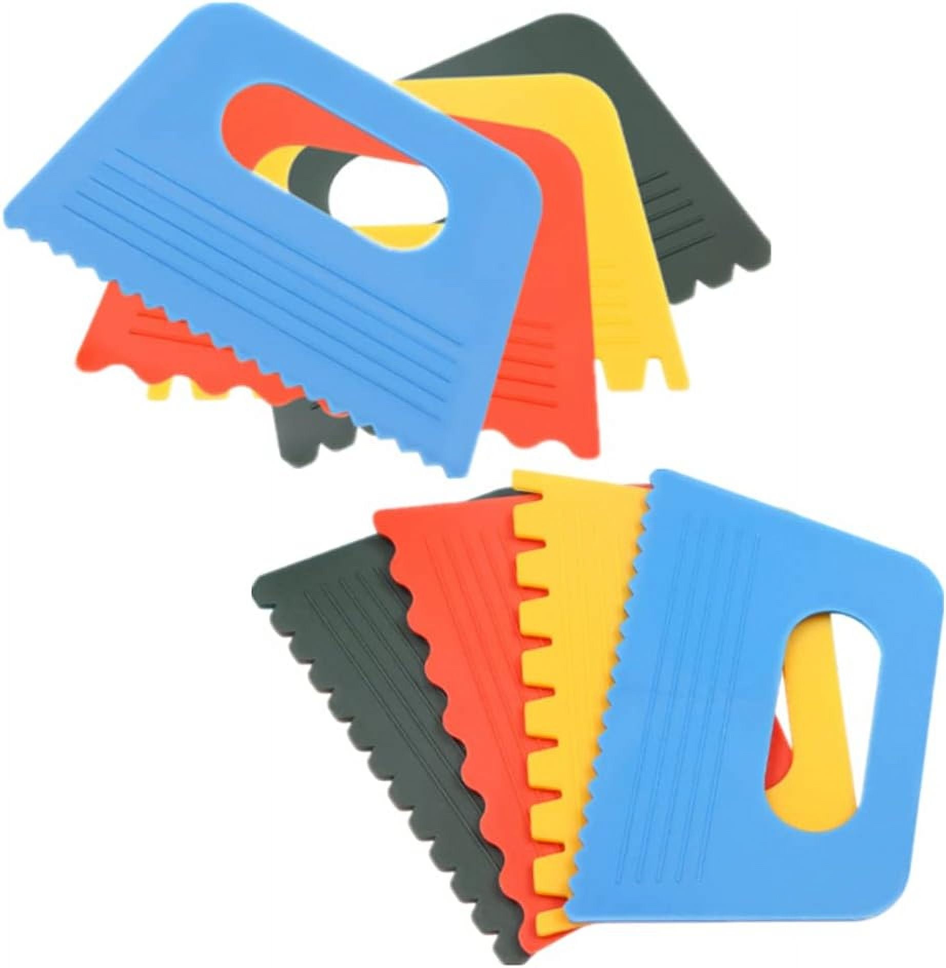 8 Pcs Scraper Tools, DIY Line Graffiti Tools Colored Plastic Paint ...