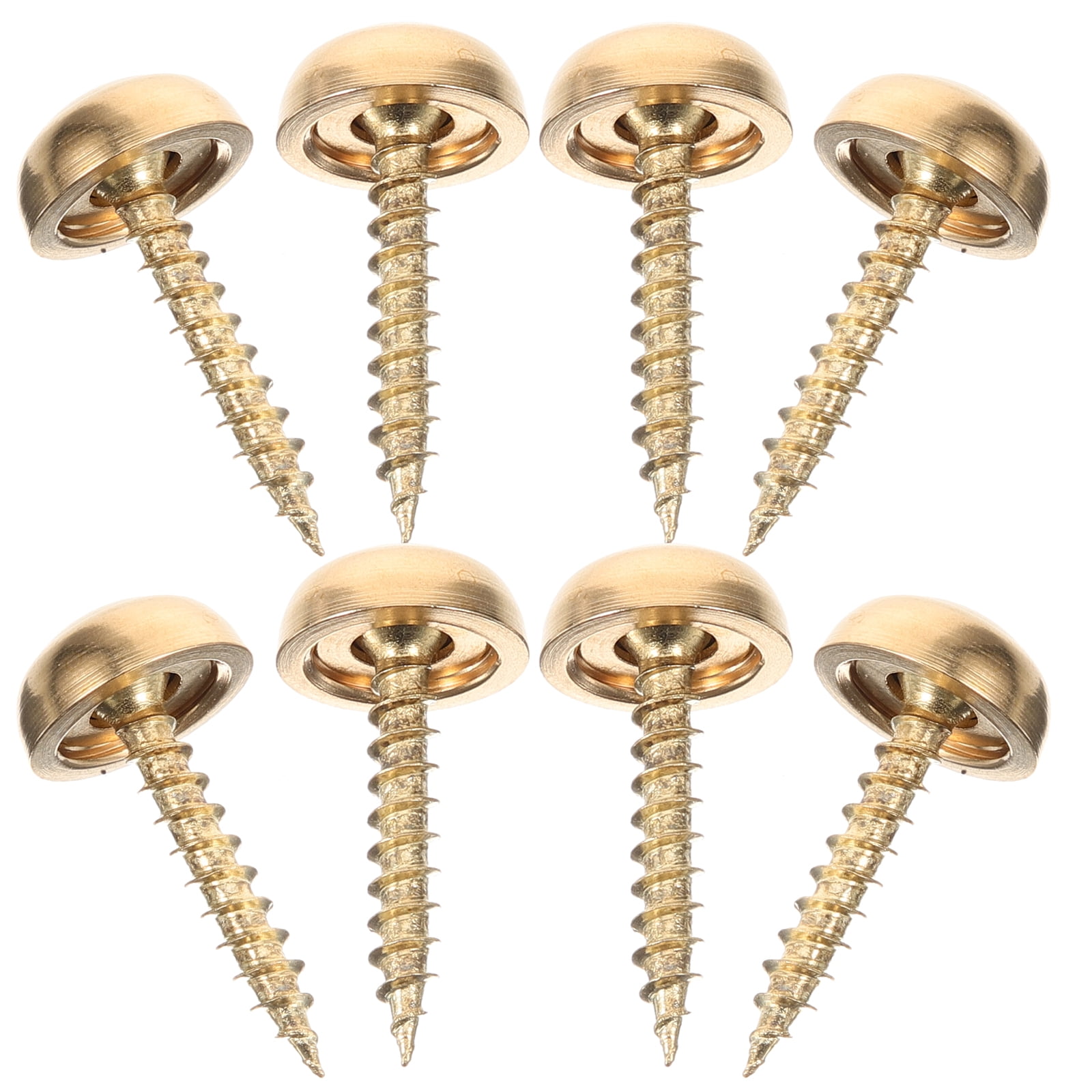 8 Pcs Screw Caps Decorative Wood Screws with Brass Self-tapping ...
