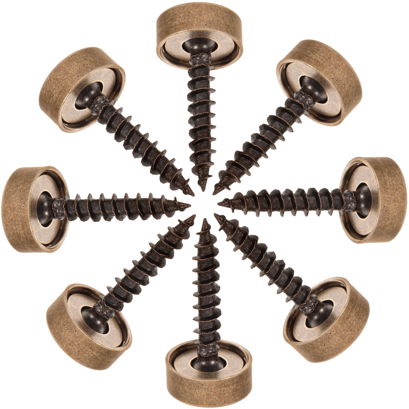 8 Pcs Screw Decorative Cap Decorative Mirror Screws with Caps Screw ...