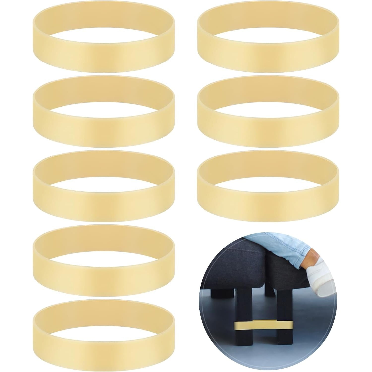 8 Pcs Sectional Couch Connectors Small Sofa Couch Straps Rubber Bands ...