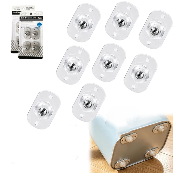 8 Pcs Self Adhesive Caster Wheels, 360° Swivel Appliance Sliders for ...