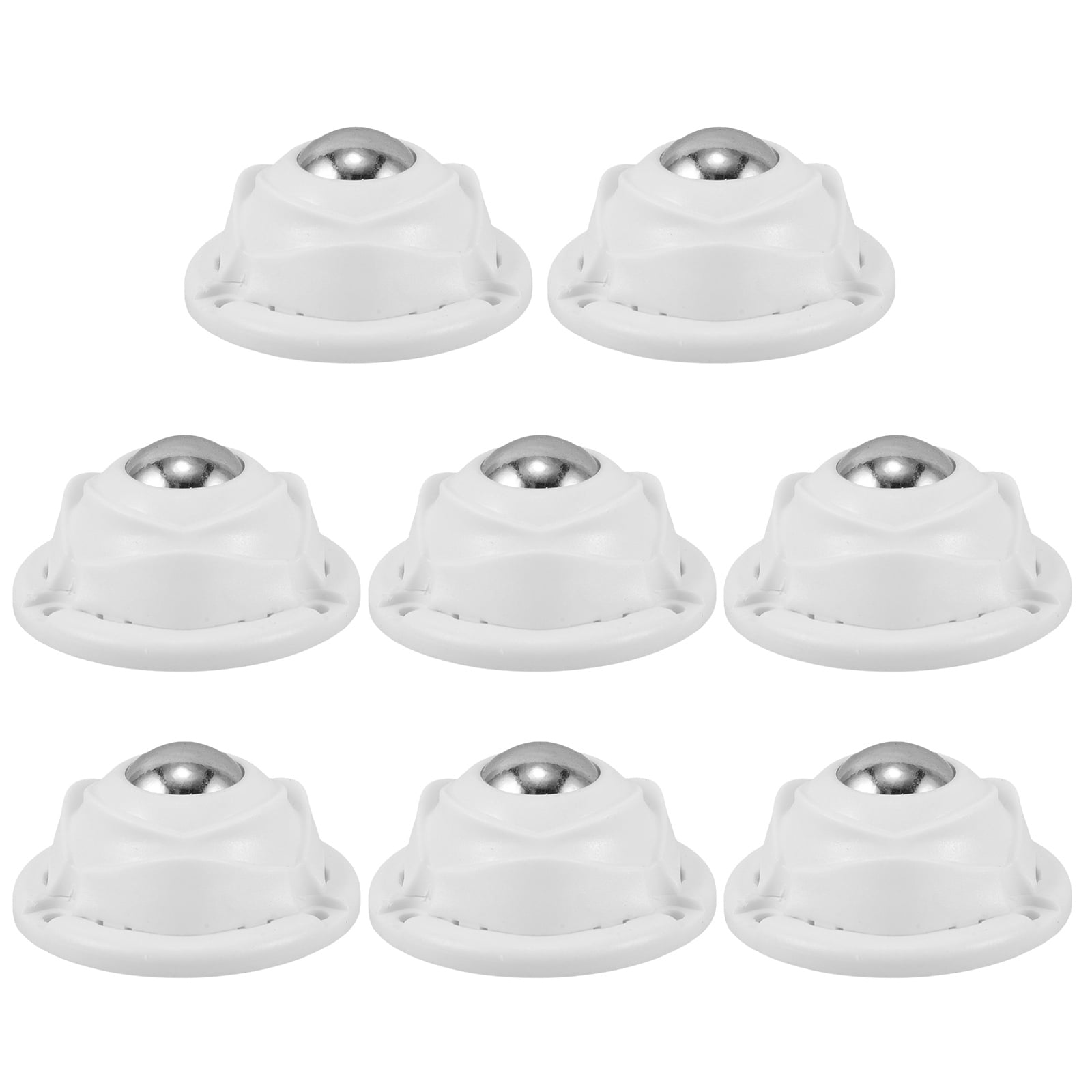 Homoyoyo 8Pcs Stick on White Caster Wheels for Furniture Easy ...