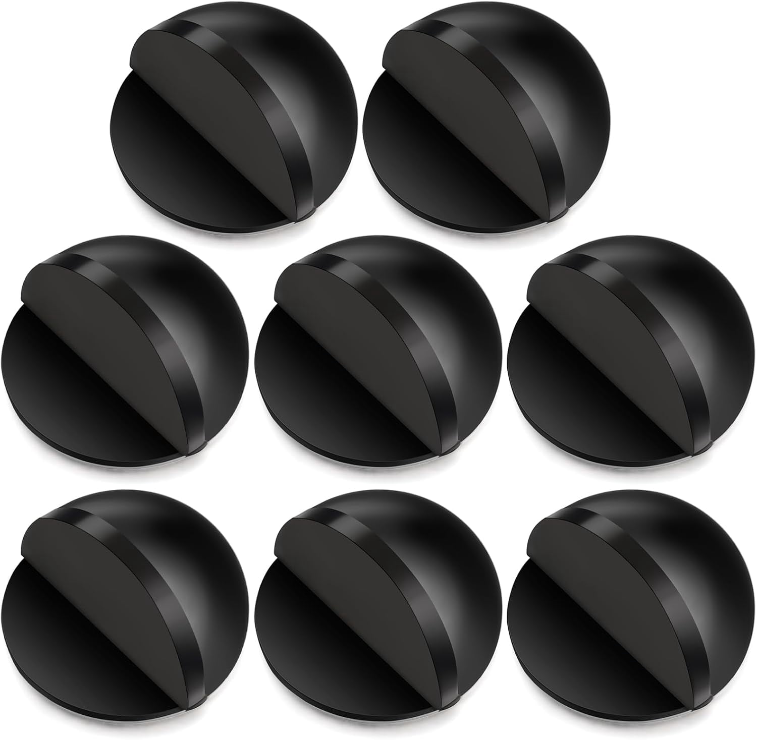 8 Pcs Self Adhesive Door Stoppers, Stainless Steel Floor Door Stop Wall ...