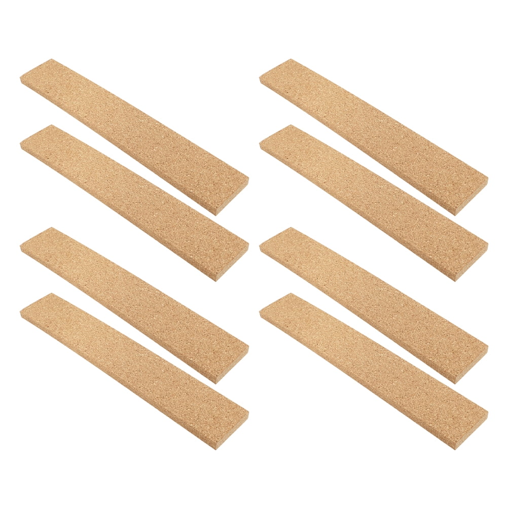 FELTECHELECTR Cork Announcement Board Strips Natural Frameless 8Pcs 12 ...
