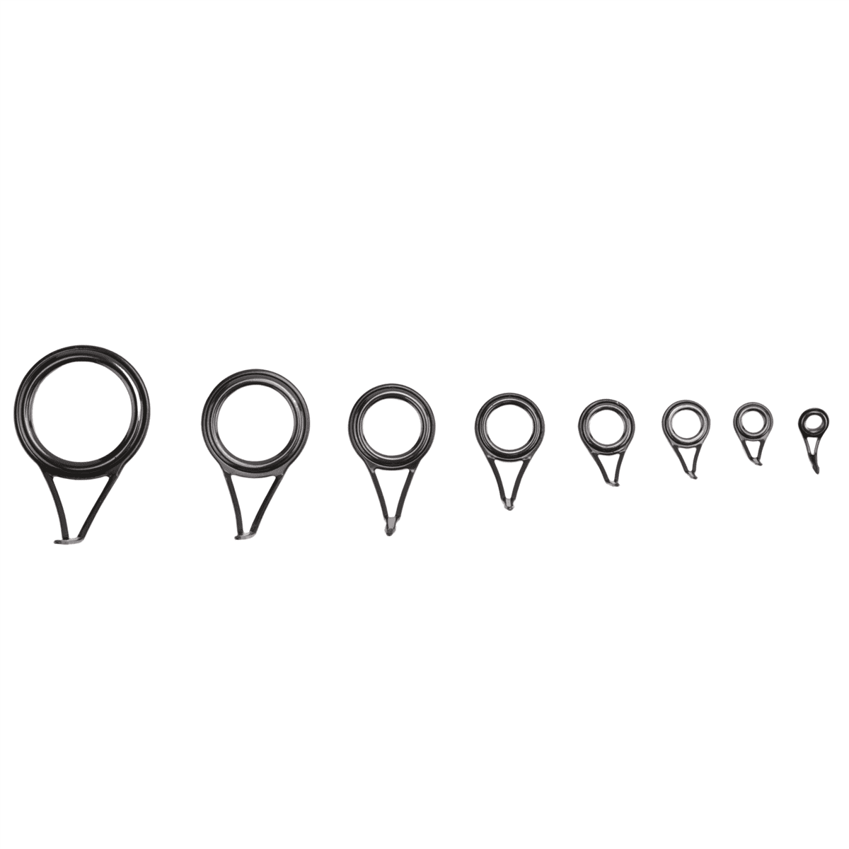 8 Pcs/Set Fishing Rod Guides Tip Fish 5-18Mm Dia Pole Repair Kit Line ...