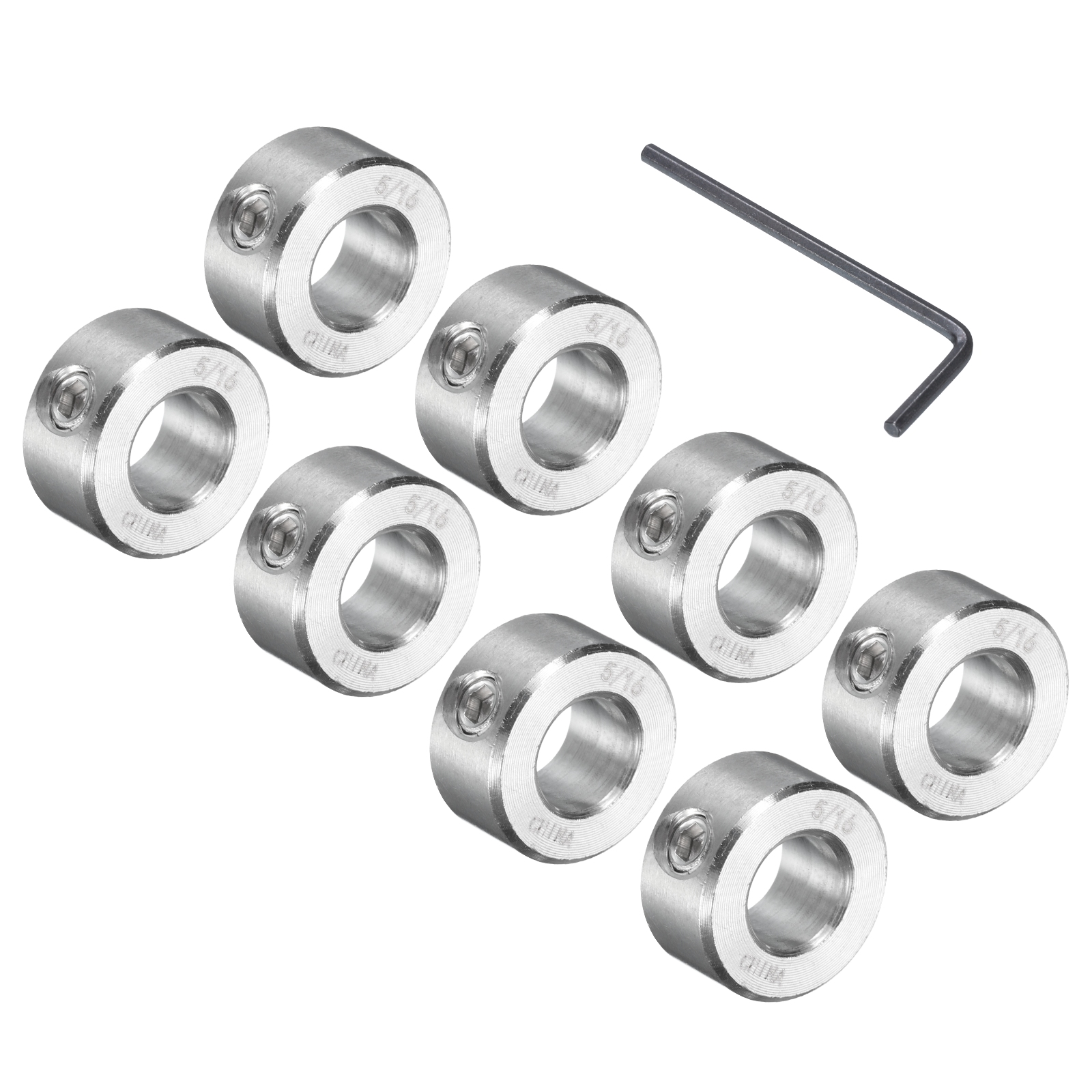 8 Pcs Set Screw Shaft Collar 5/16"Bore, 304 Stainless Steel Shaft ...