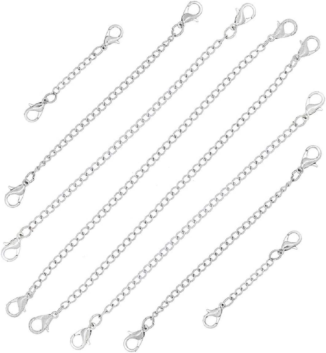 8 Pcs/Set Stainless Steel Extended Extension Chains Tail Extender for ...