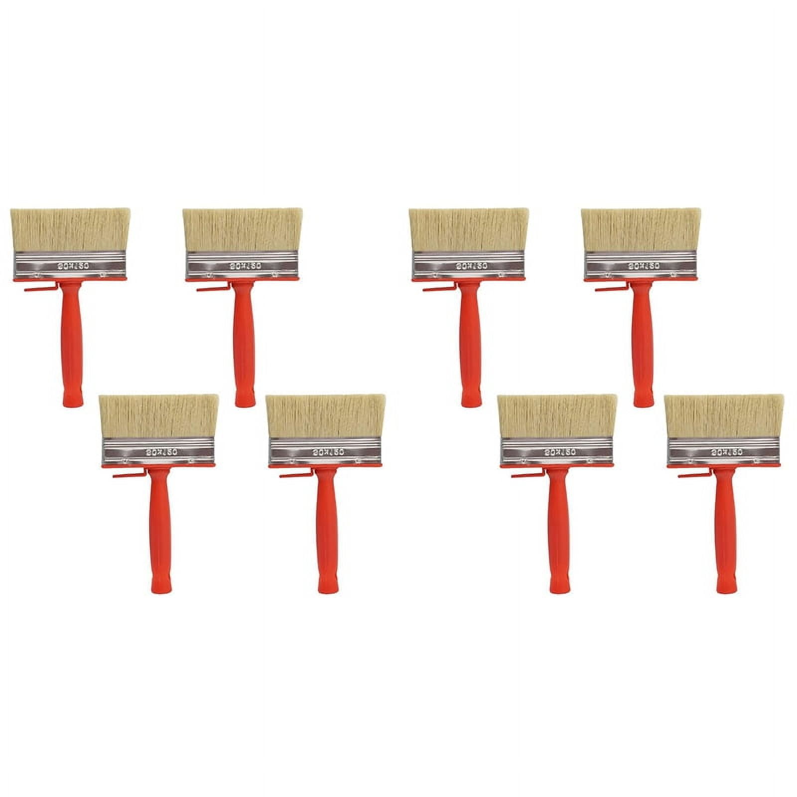 8 Pcs Shed Fence Paint Brushes Decking & Timber Block Stain Brush 4 ...