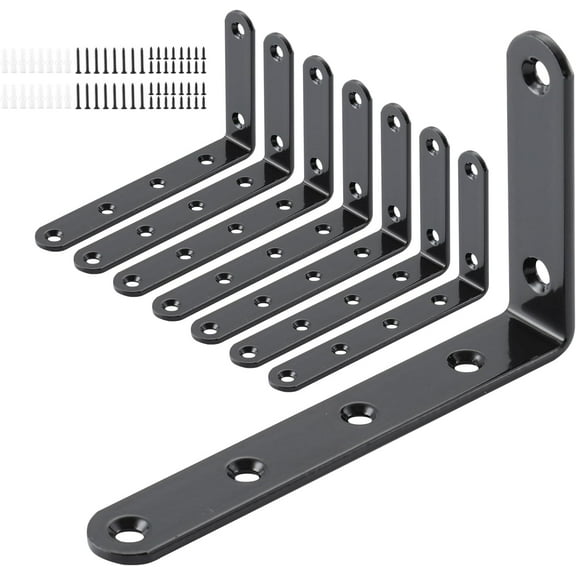 3 Sizes Stainless Steel Corner Braces L Bracket, 90 Degree Joint Right ...