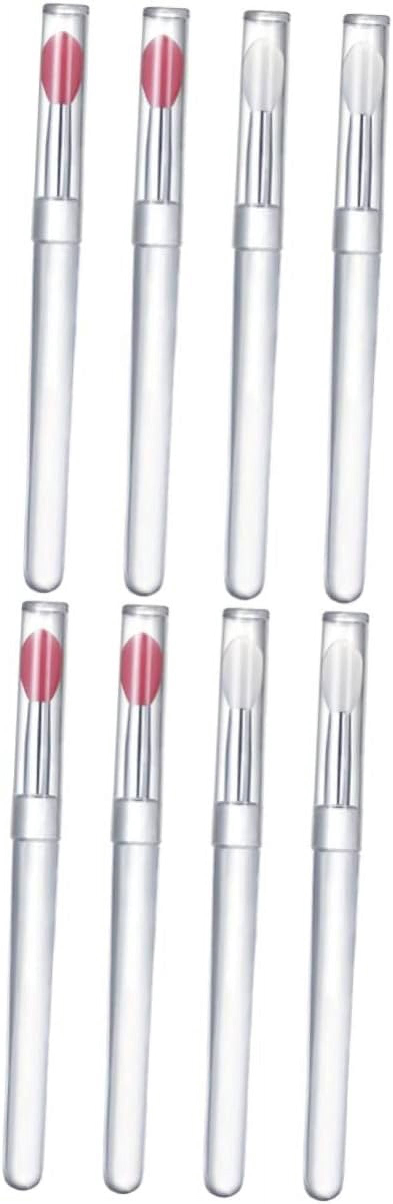 8 Pcs Silicone Lip Brush with Lid Makeup Eyeshadow Silicone Makeup ...