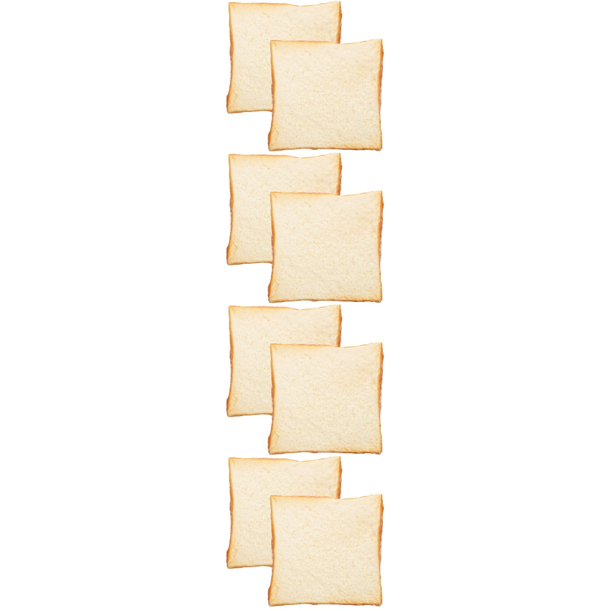 8 Pcs Simulation Toast Slice Decor Models Artificial Toast Model ...