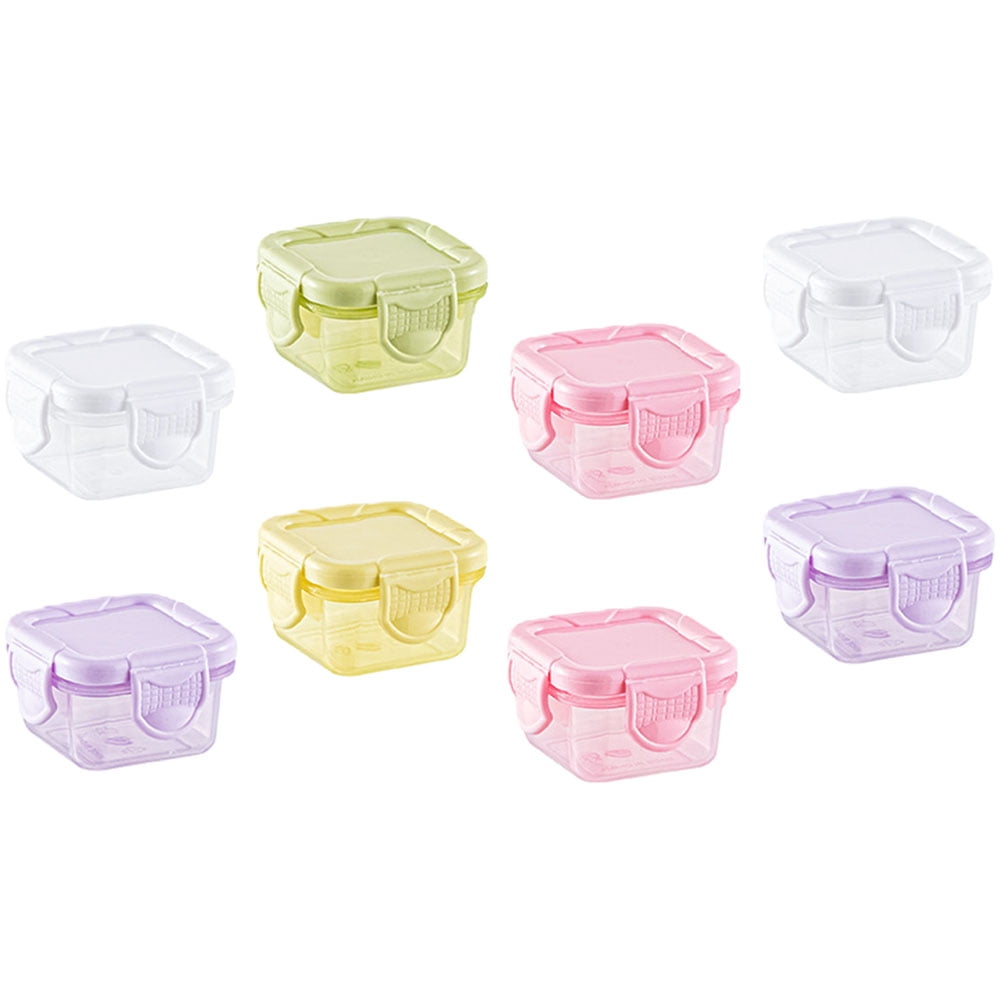 8 Pcs Snack Seasoning Jar Small Dipping Bowls School Lunch Containers ...