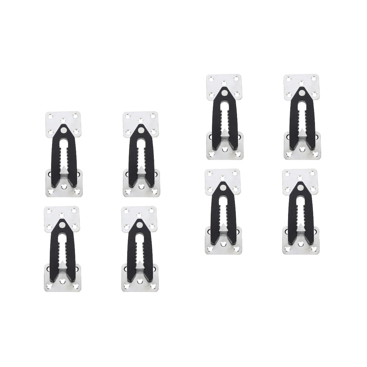 8 Pcs Sofa Connector Hook Alligator Clamps for Sofa Sectional Couch Joint Snap Plastic Stand ...