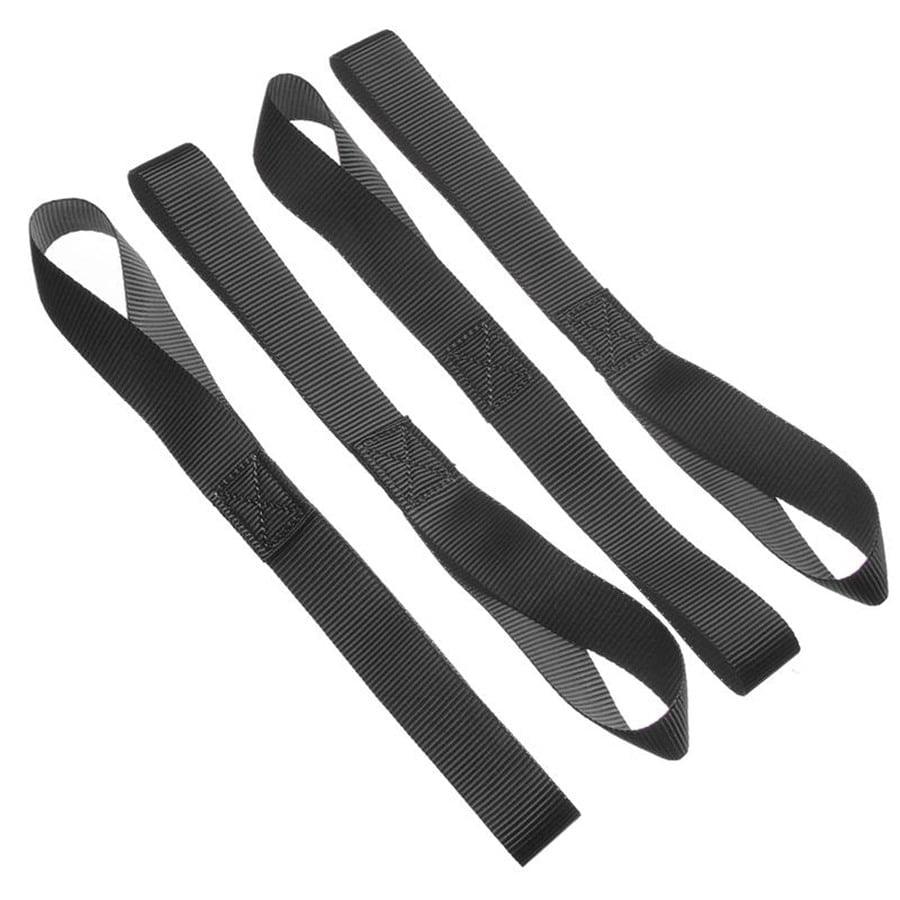 8 Pcs Soft Loop Tie Down Straps Ratchet Towing Cargo ATV UTV Motorcycle ...