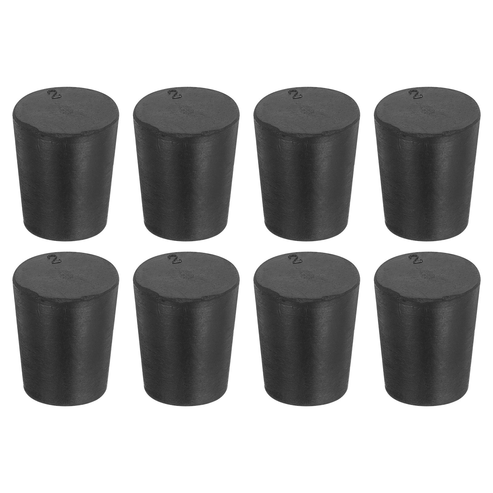 8 Pcs Solid Rubber Stopper, Tapered Lab Seal Tube Stopper Plug for Test ...