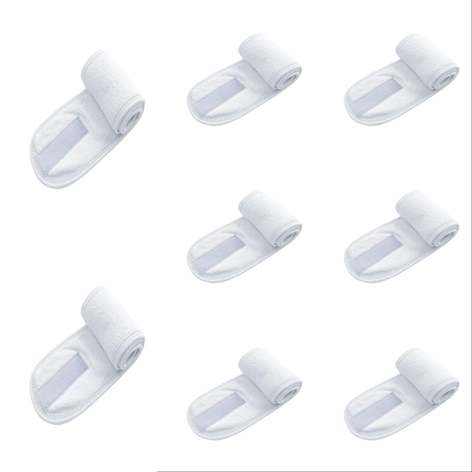 8 Pcs Spa Headband for Women, Soft Adjustable Makeup Hair Band with ...