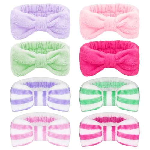 8 Pcs Spa Terry Cloth Headbands for Skincare, Makeup, Face Wash - Cute ...