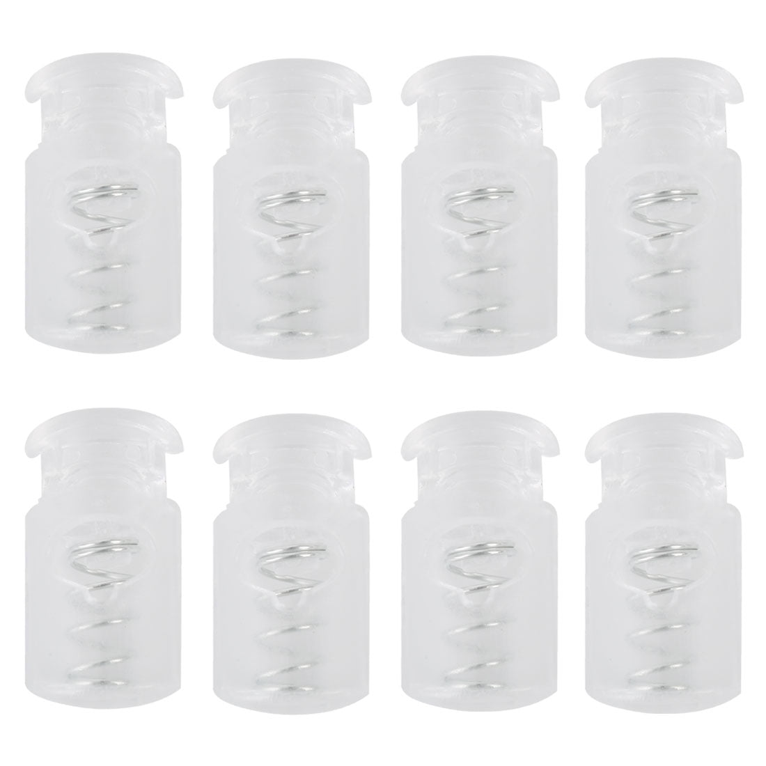 8 Pcs Spring Cord Locks Plastic Cord End Fastener Single Hole Toggle ...