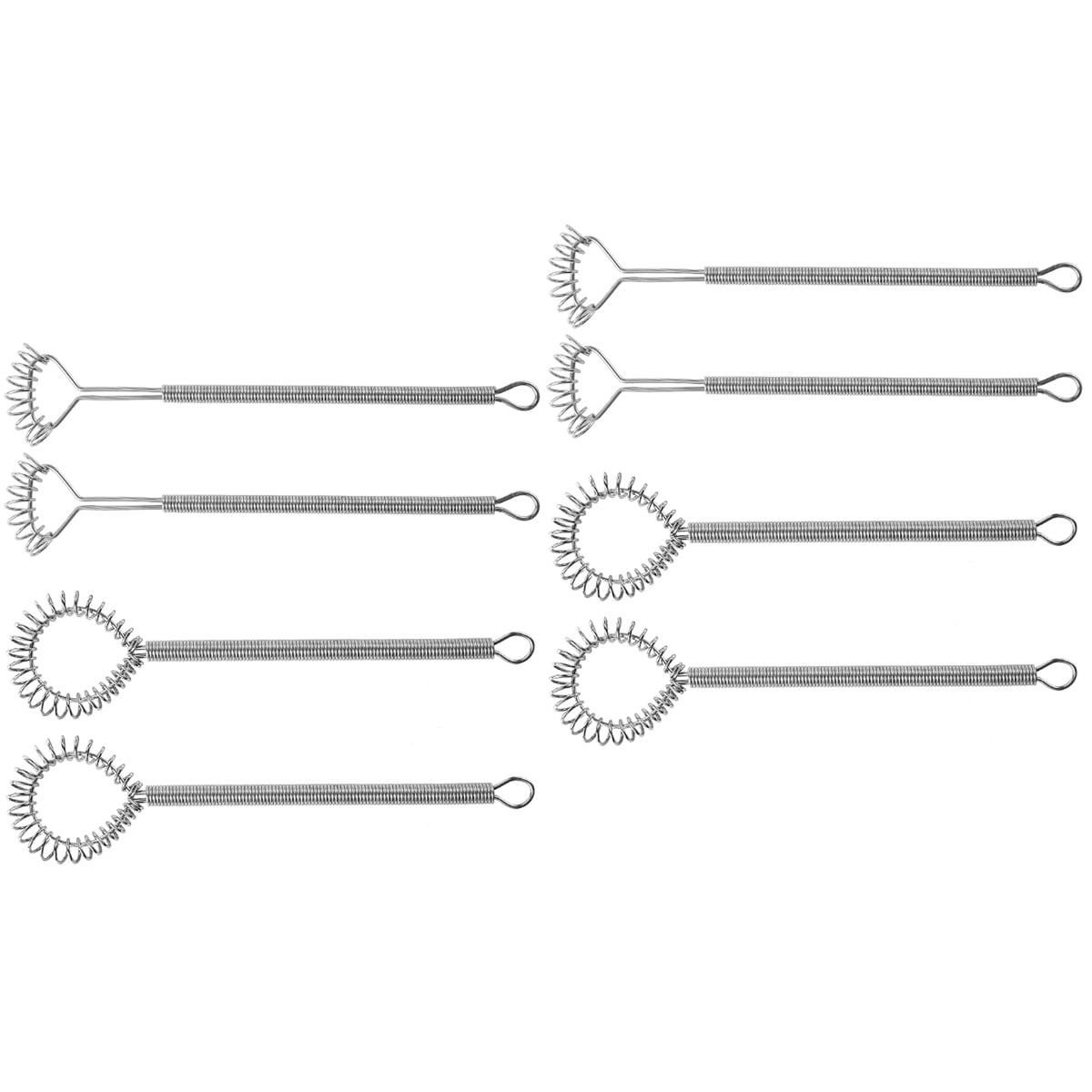 8 Pcs Spring Stirrer Wire Whisk Stainless Steel Cooking Supplies Tools ...