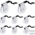 8 Pcs Spring Tension Screen Door Roller, 1 Inch Sliding Screen Door ...
