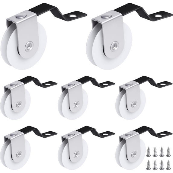 8 Pcs Spring Tension Screen Door Roller, 1 Inch Sliding Screen Door ...
