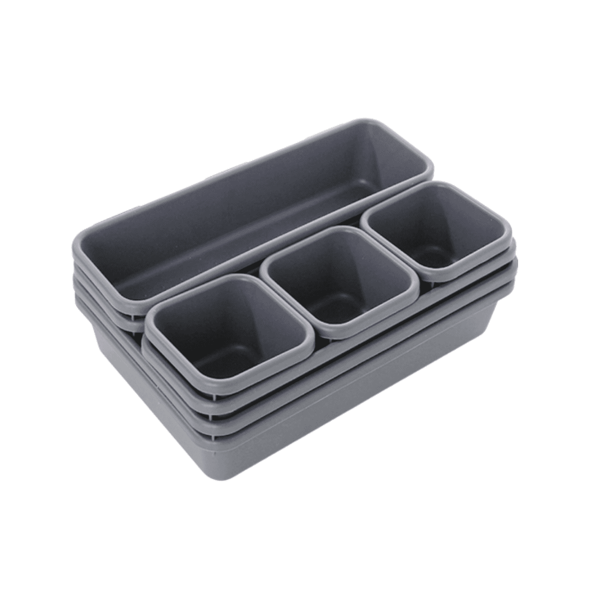 8 Pcs Stackable Drawer Organizer Desk Drawer Dividers, Bathroom Vanity ...