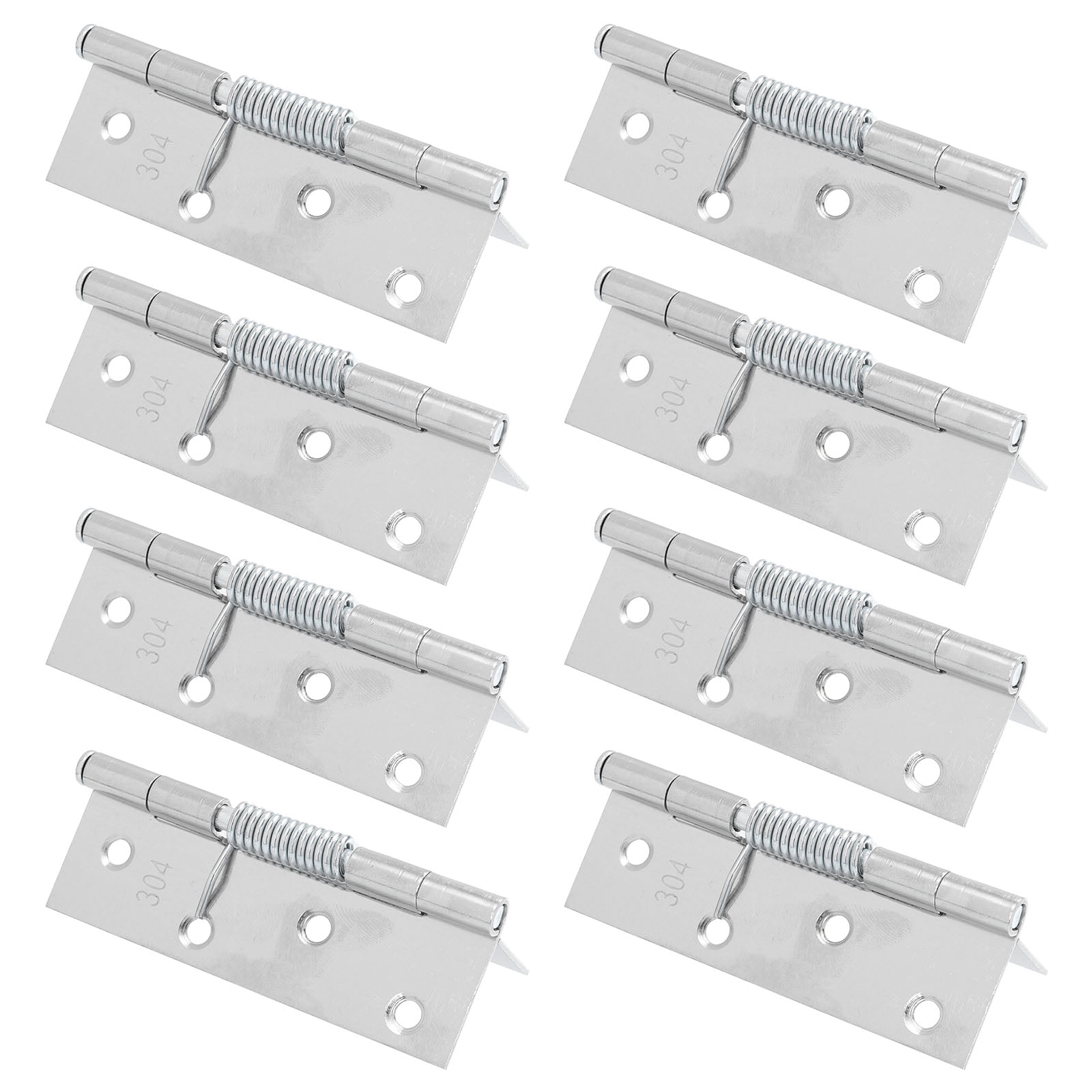 8 Pcs Stainless Steel Hinge Cupboard Door Spring Cabinet Hinges ...
