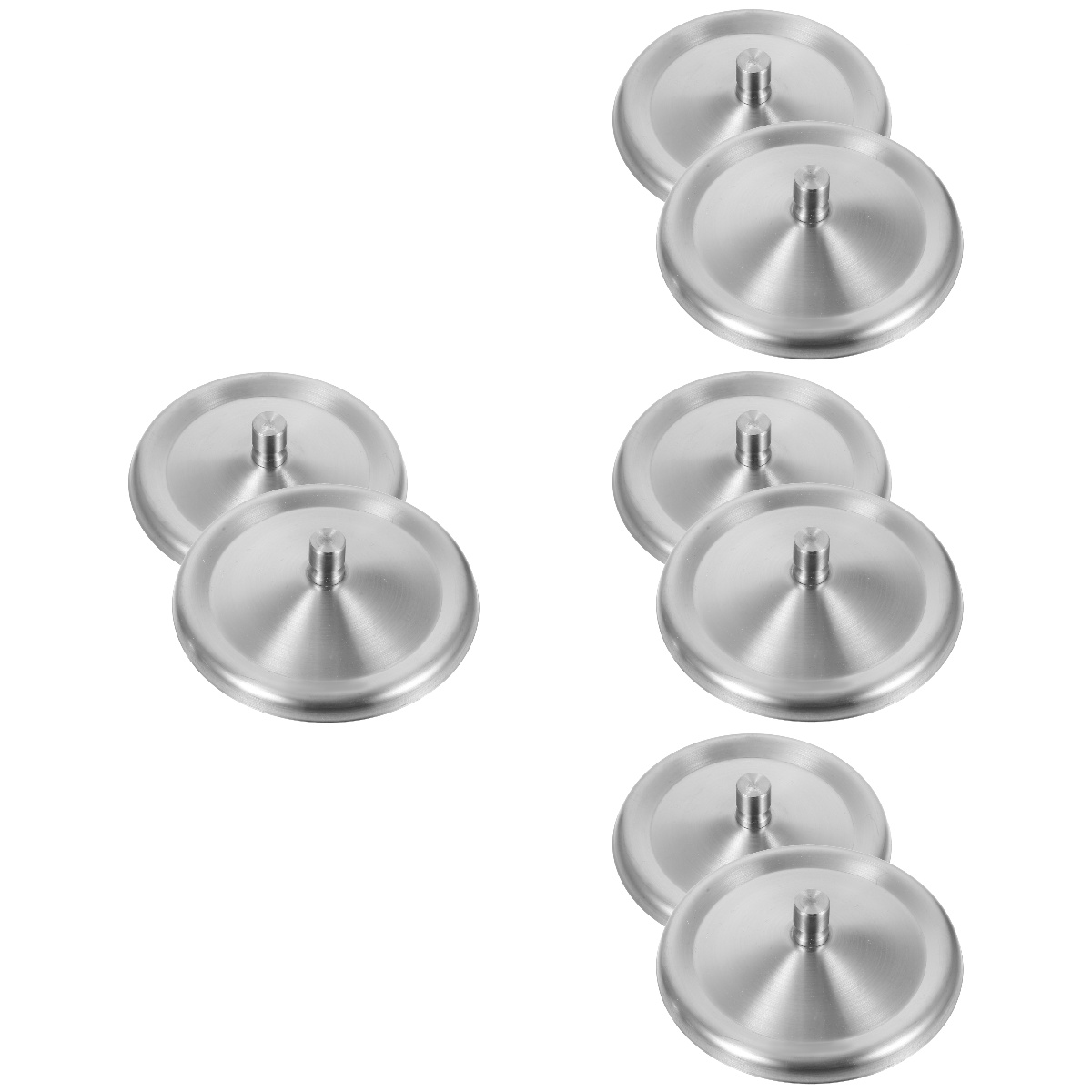 8 Pcs Stainless Steel Lid Coffe Mugs Metal Water Cup Lids Covers Seal ...