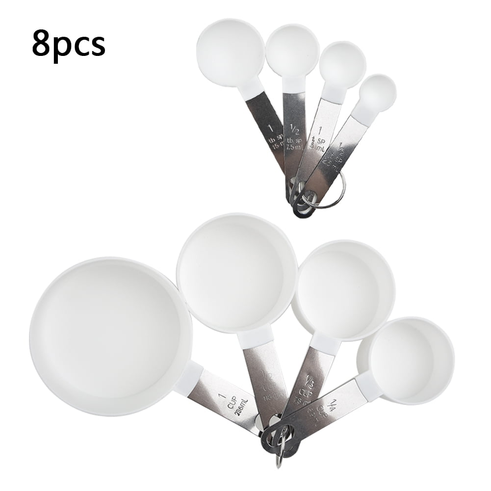 8 Pcs Stainless Steel Measuring Cup and Spoon,Great Kitchen Tools ...