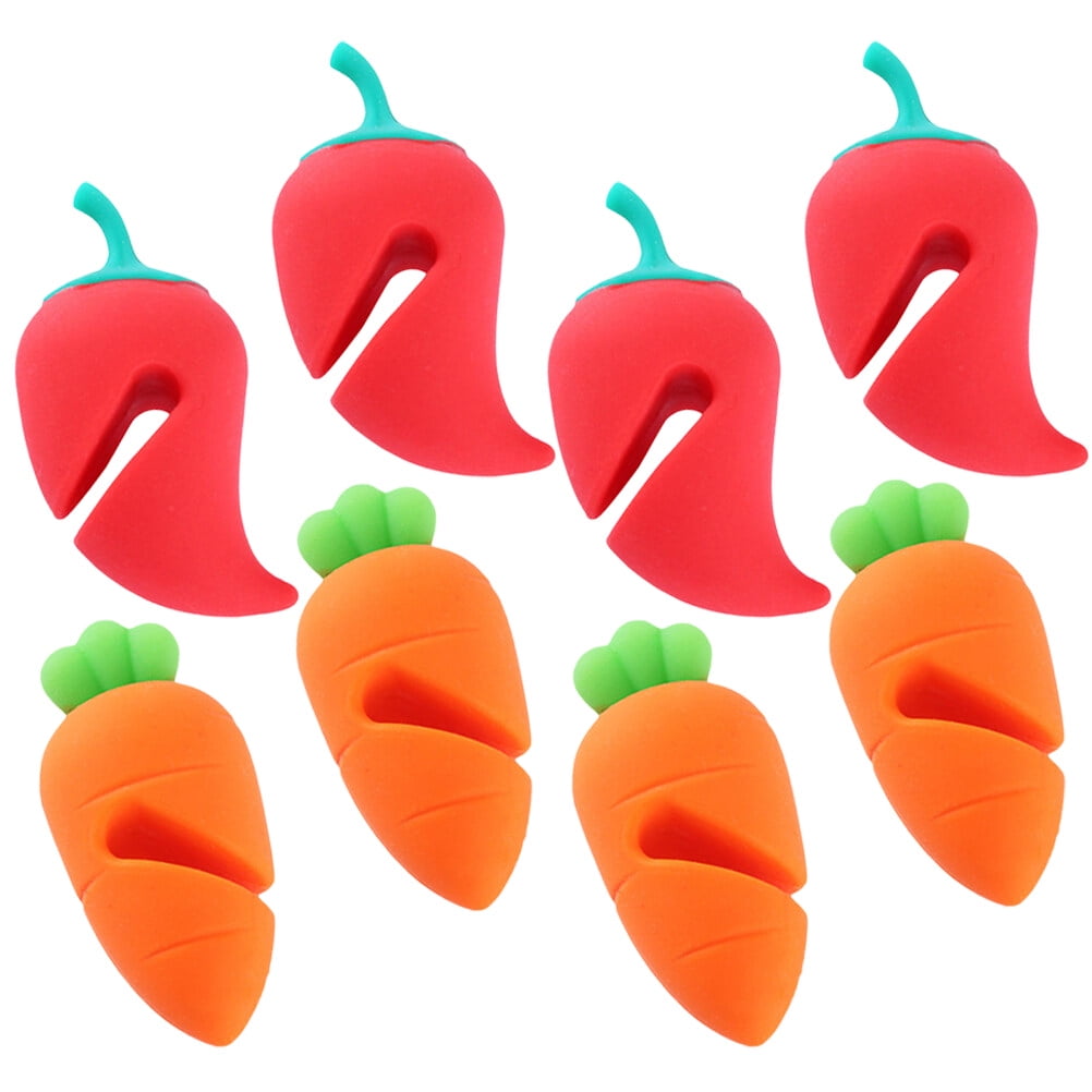 8 Pcs Steam Releaser Pot Lid Overflow Preventer Stand Carrot-shaped ...