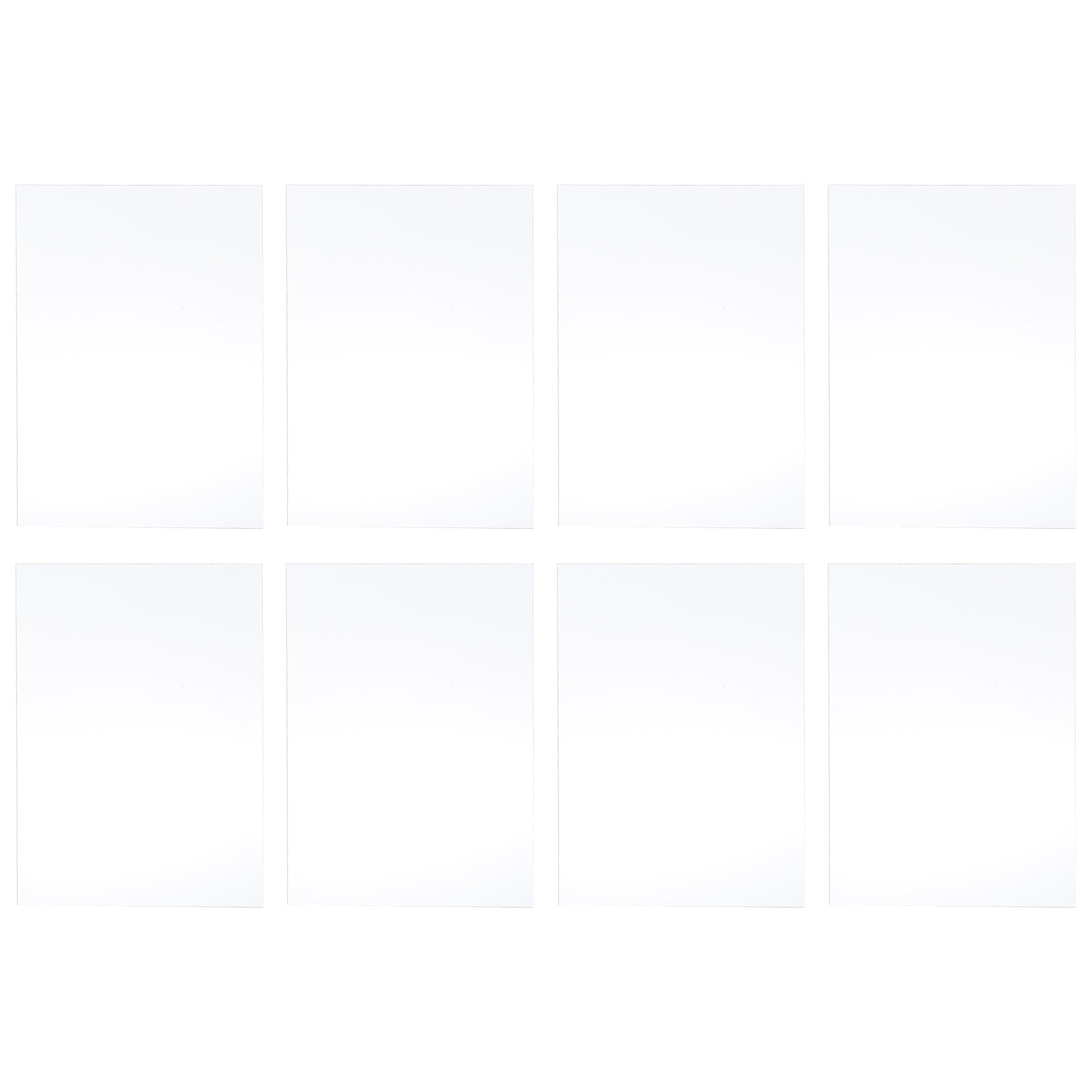 8 Pcs Stickers Square Mirror Tile Self-adhesive Effect Decal Acrylic ...