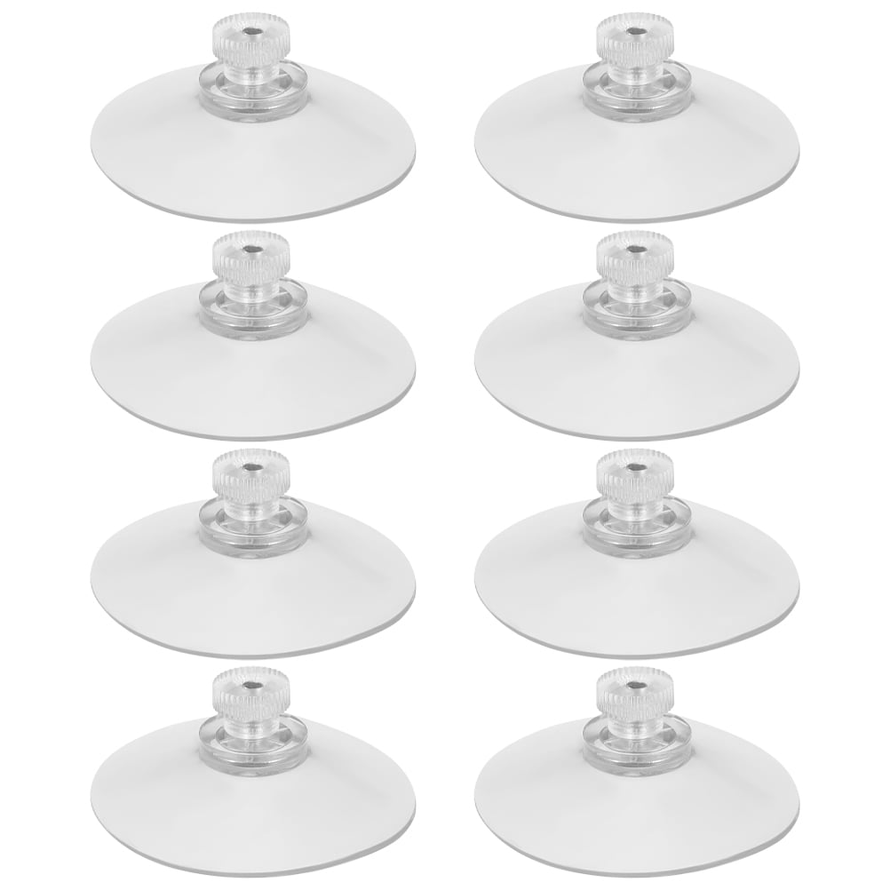 8 Pcs Suction Cup Hook Clear Suction Cups Clear PVC Sucker Pads Clear ...