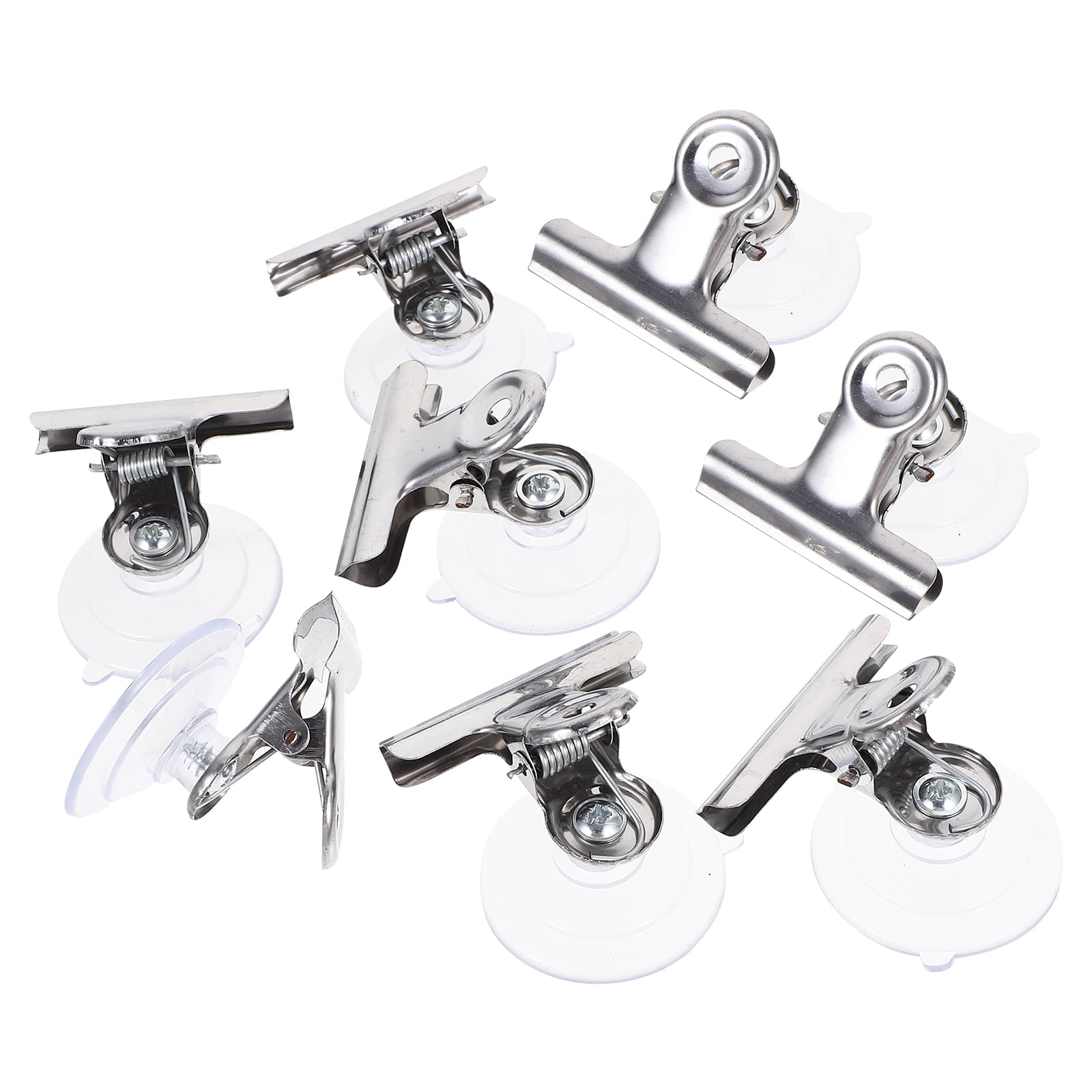 8 Pcs Suction Cups Suction Cup Sign Holder File Paper Binder Clamps ...