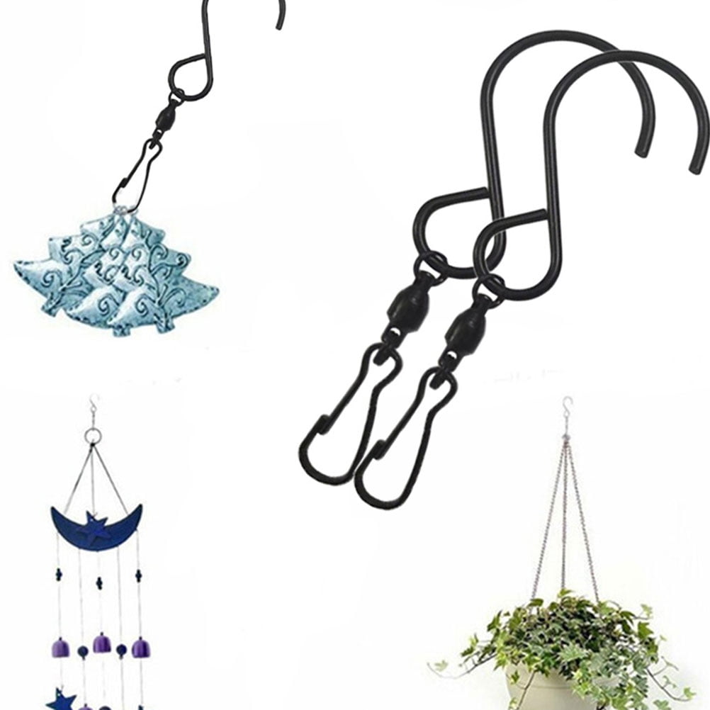 8 Pcs Swivel Hooks for Wind Spinners Plant Outdoor Bird Cage Hanging ...
