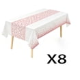 8 Pcs Tablecloth 54*108 Inch Plastic Table Cover Graduation Tablecloths ...