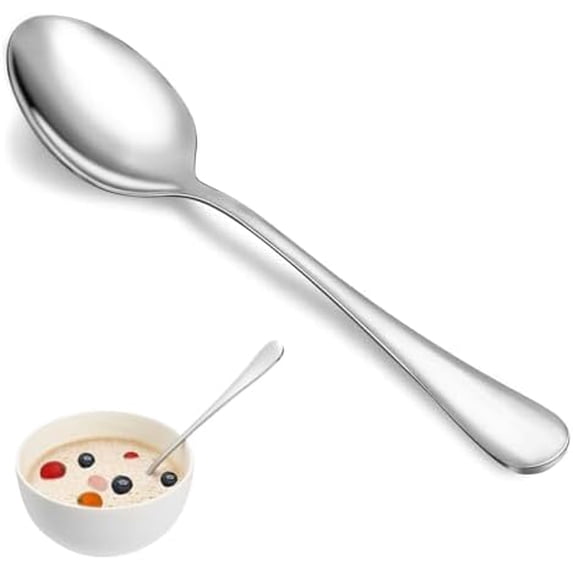 8 Pcs Tablespoon Spoon Set, Premium Food Grade Stainless Steel Spoons ...