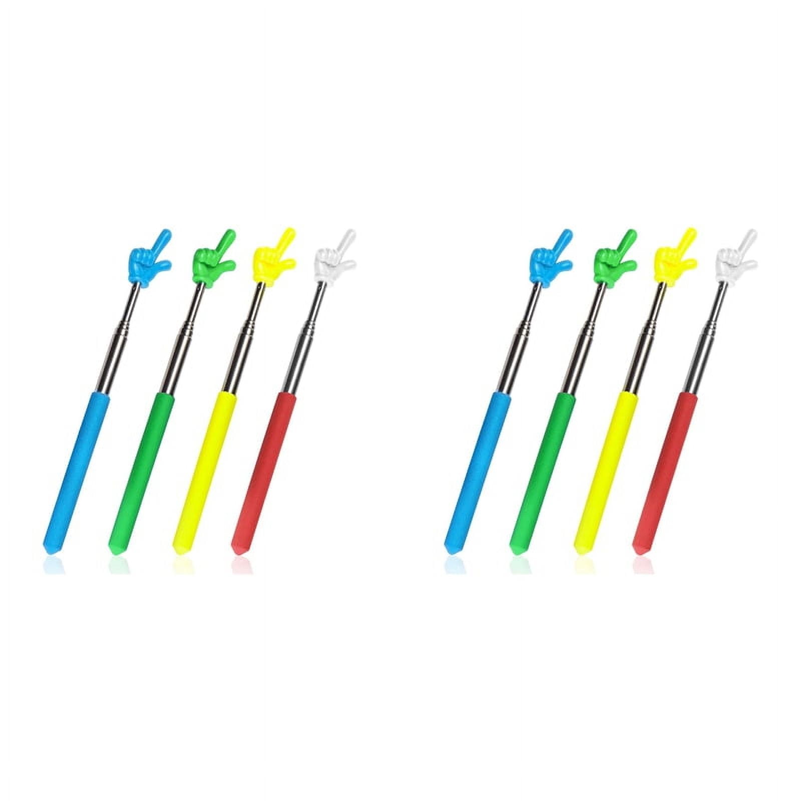 8 Pcs Teacher Pointer Stick Telescoping Hand Retractable Finger Reading ...