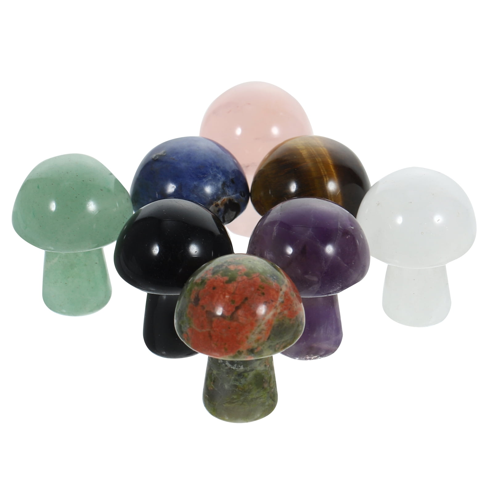 8 Pcs Terrarium Crystal Mushroom Simulation Mushroom 1.5x1.5x2cm ...