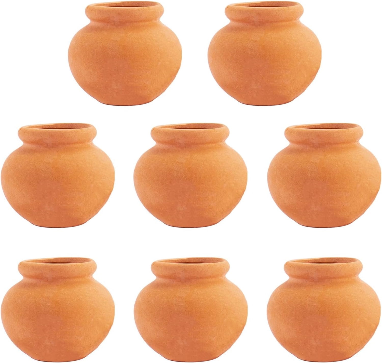 8 Pcs Tiny Terracotta Pot,Happon 1.2*0.9inch Small Mini Clay Pots,Tiny ...