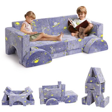 Costway Mini Child Cozy Playroom Sofa, Strawberry Armrest Lounge Couch ...