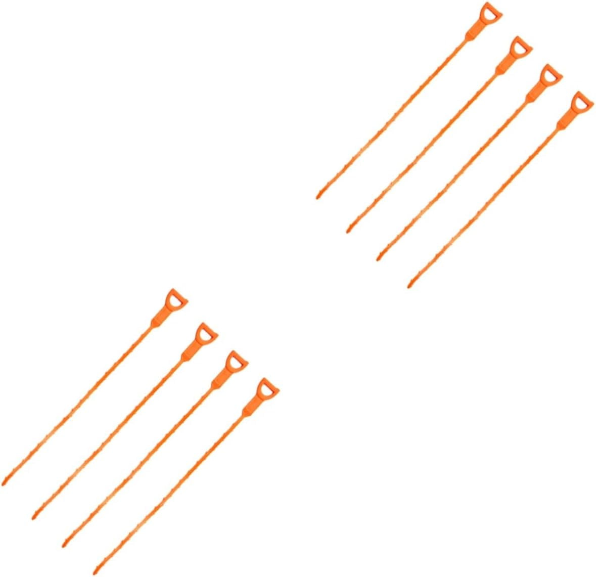 8 Pcs Toilet Auger Plastic Sink Plastic tubs Snake Hair Removal Sink ...