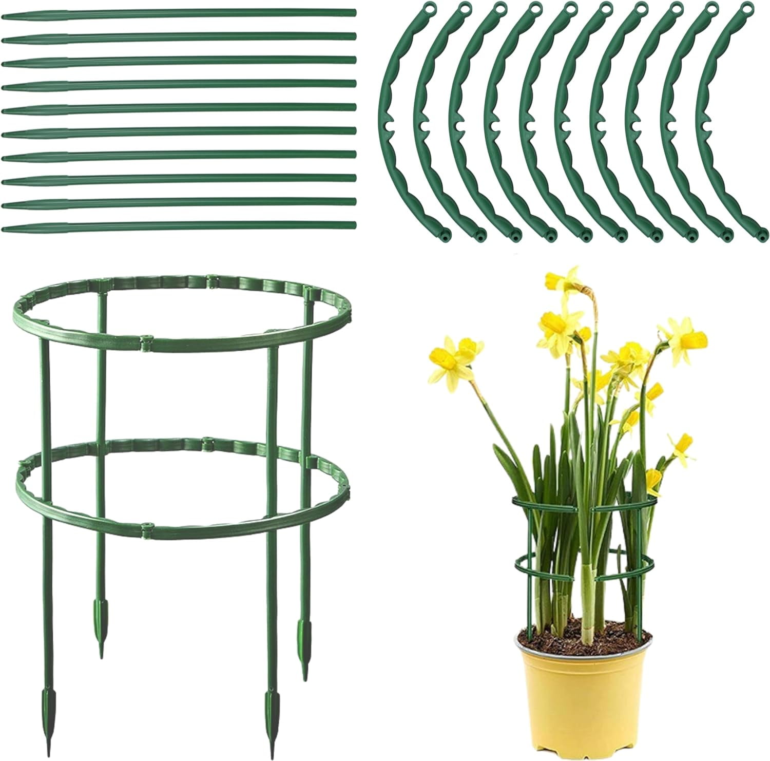 8 Pcs Tomato Suppoort for Garden Adjustable Plant Support Cage, Plant ...