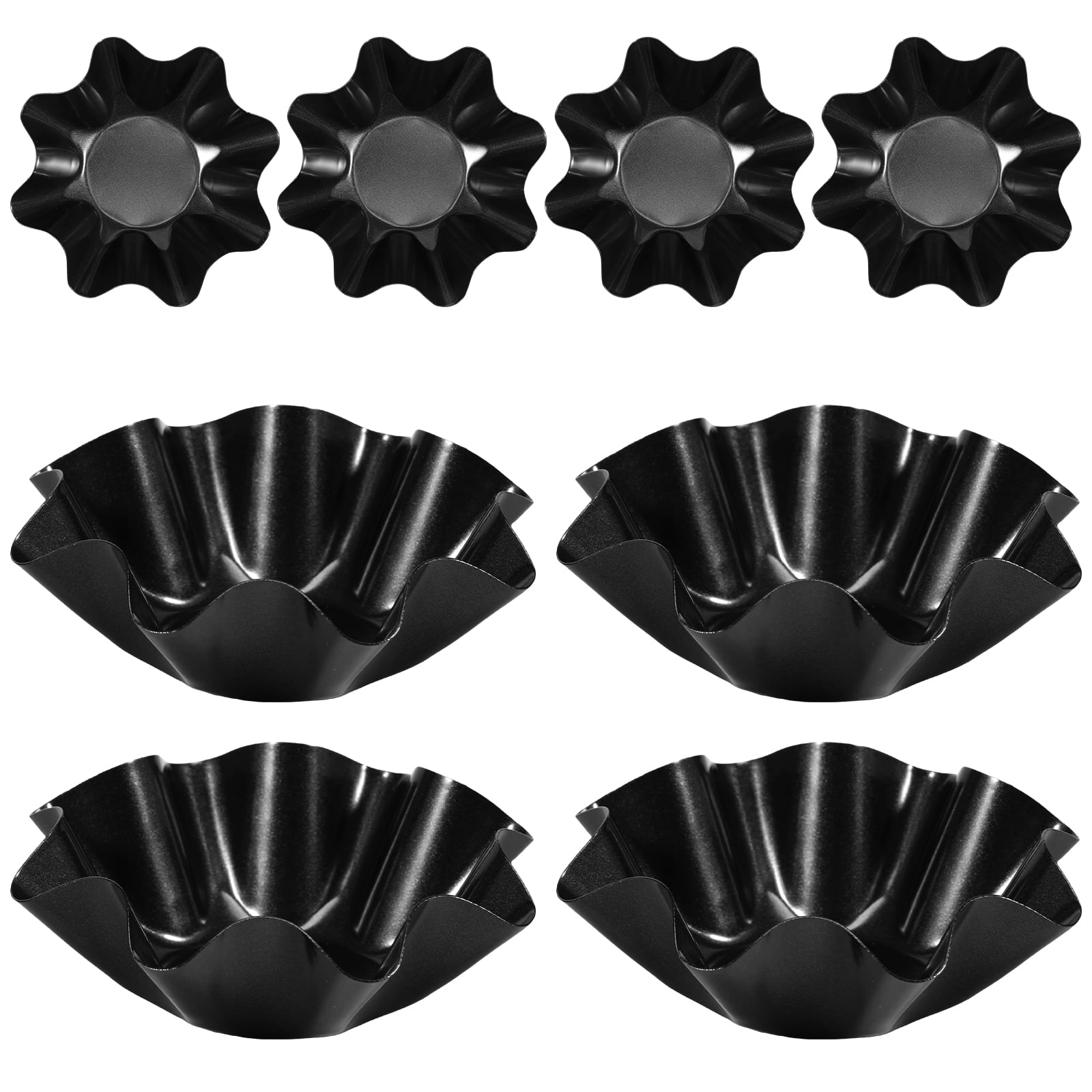 8 Pcs Tortilla Pan,Nonstick Tortilla Bowl Maker Carbon Steel Taco Salad ...